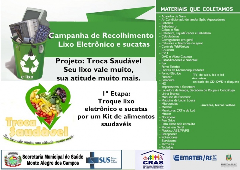 Troca Saudável - Prefeitura Municipal de Monte Alegre dos Campos