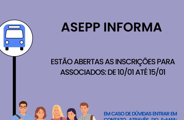 ASEPP abre as inscrições para 2023 - Notícias - Prefeitura Municipal de ...